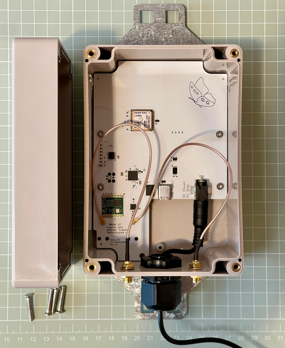 CTT Node™ Version 3.0 with dual radios (434MHz and 2.4GHz BlūReceiver ...